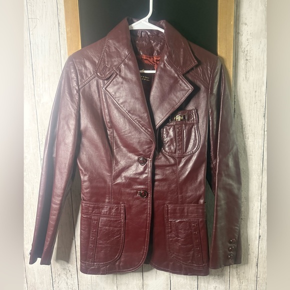 Etienne Aigner | Jackets & Coats | Vintage Etienne Aigner Burgundy ...
